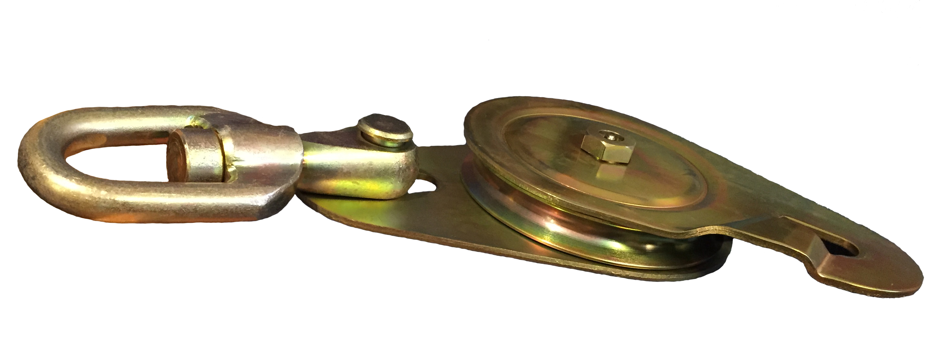 Harstad Trading. Vossablokk 1-skive m/Svivel Max 18mm wire WLL 3,0T